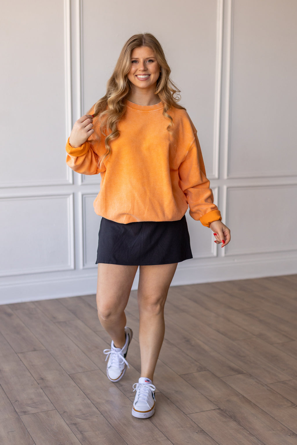 APRICOT CRUSH - ESSENTIAL CORDED CREW – Moon Ryder